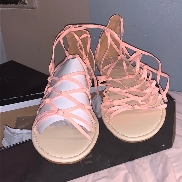 Forever 21 | Shoes | New Pink Rose Gladiator Sandals | Poshmark